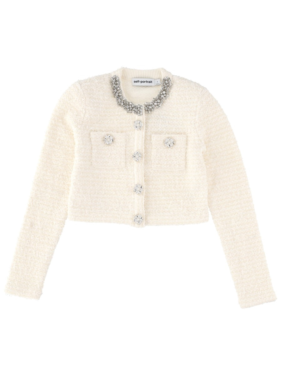 Self-Portrait Sweaters - White | Wanan Luxury