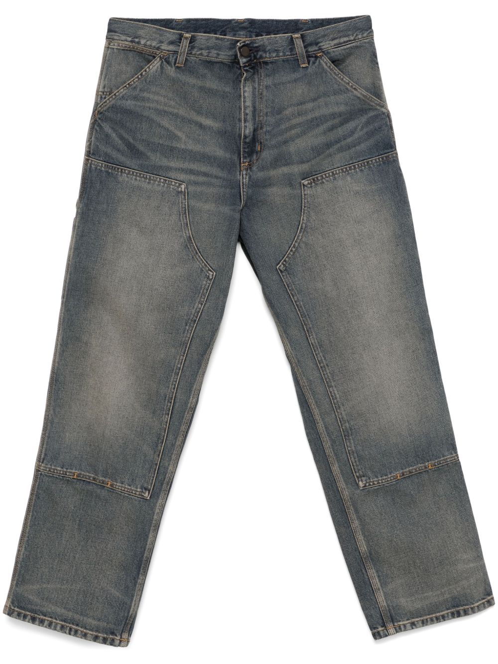 Carhartt Wip Main Jeans Blue And Green | Wanan Luxury
