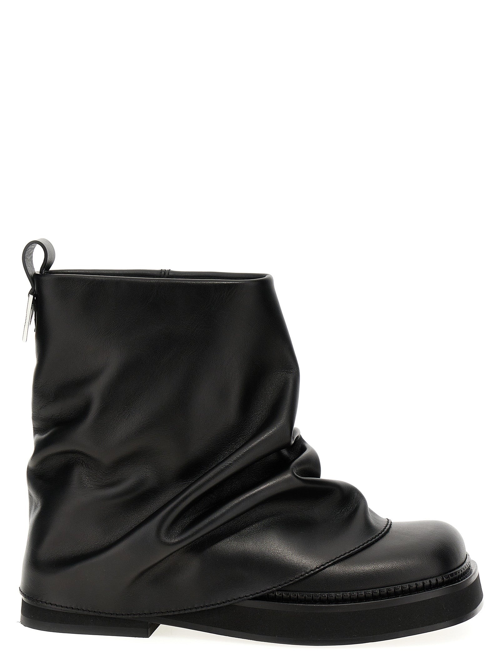 The Attico Mini Robin Combat Boots, Ankle Boots Black - Wanan Luxury