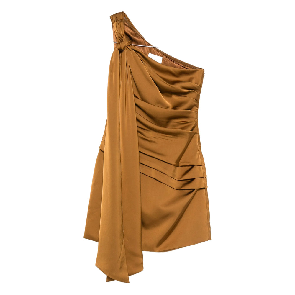 Malina Dresses Brown | Wanan Luxury