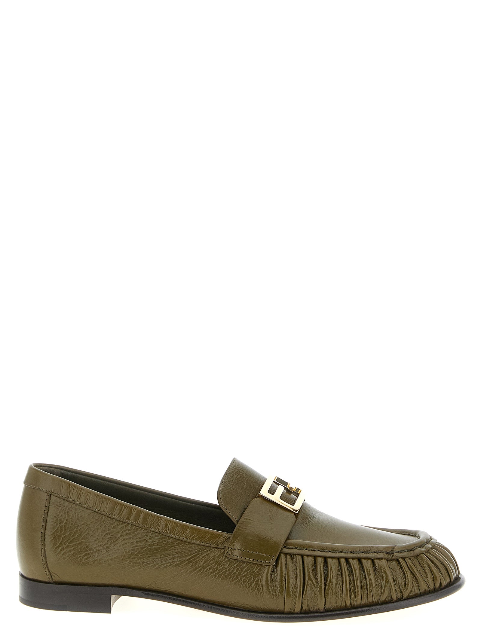Fendi Baguette Loafers Green | Wanan Luxury