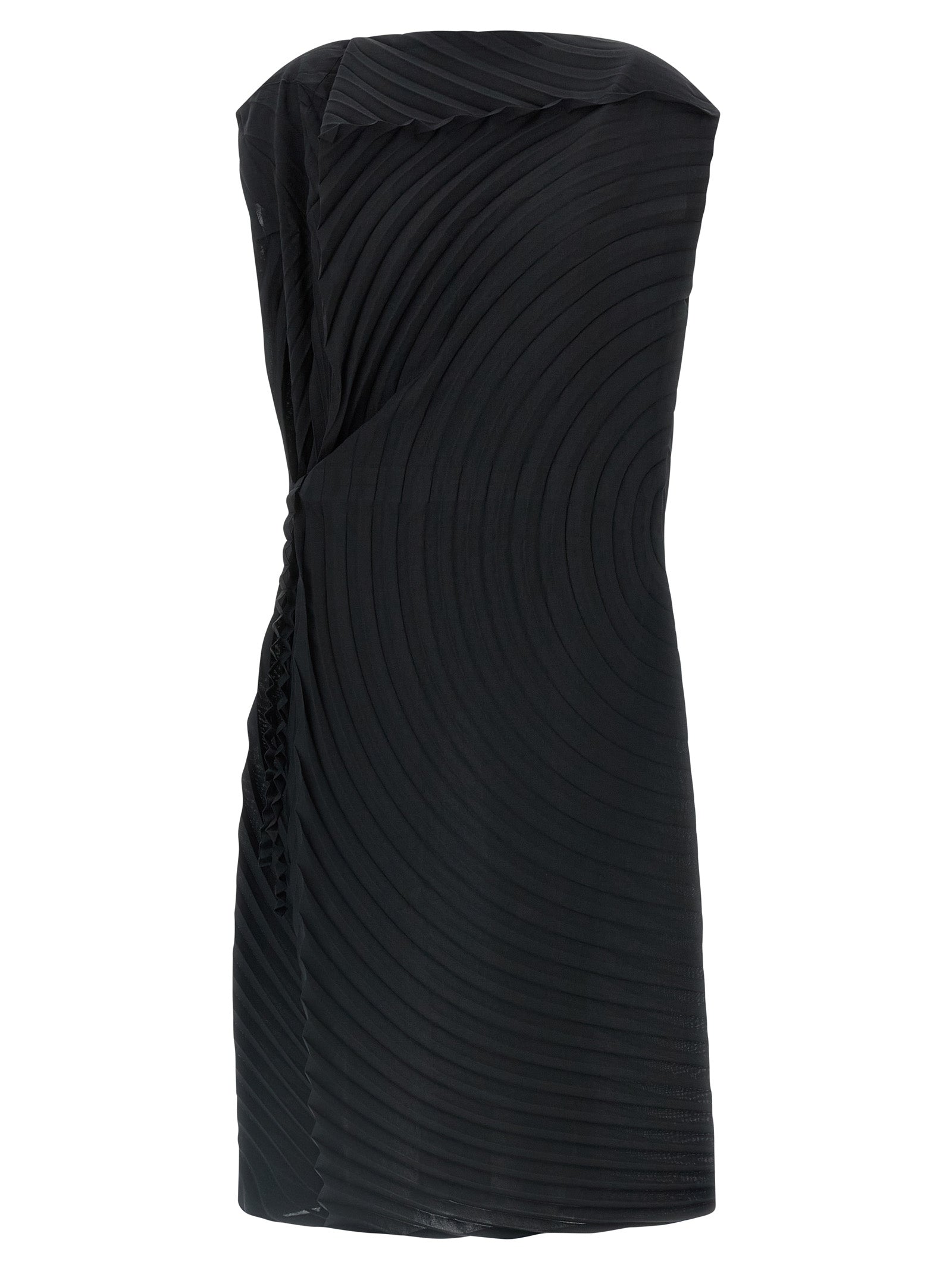 Issey Miyake Paper Bag Pleats Dresses Black | Wanan Luxury