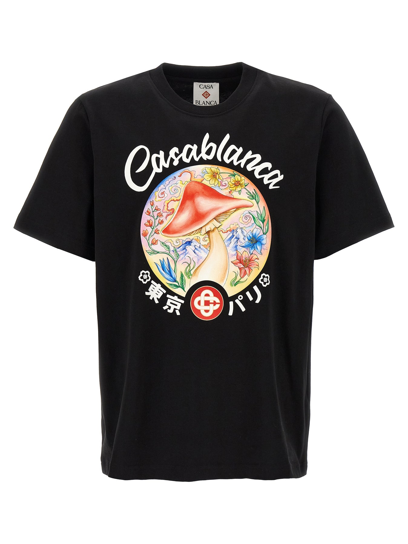Casablanca Mushroom Emblem T-Shirt Multicolor | Wanan Luxury
