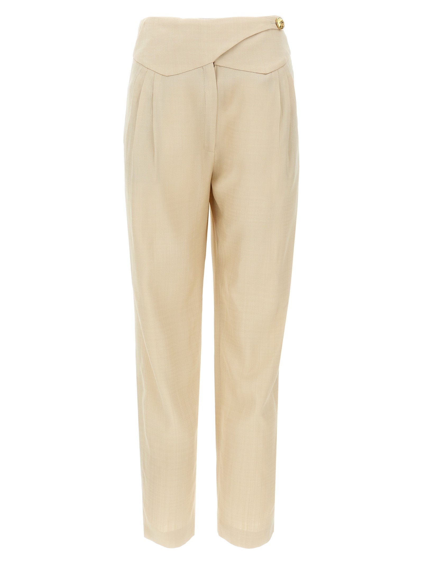 Blazé Milano Sheena Basque Pants Beige | Wanan Luxury