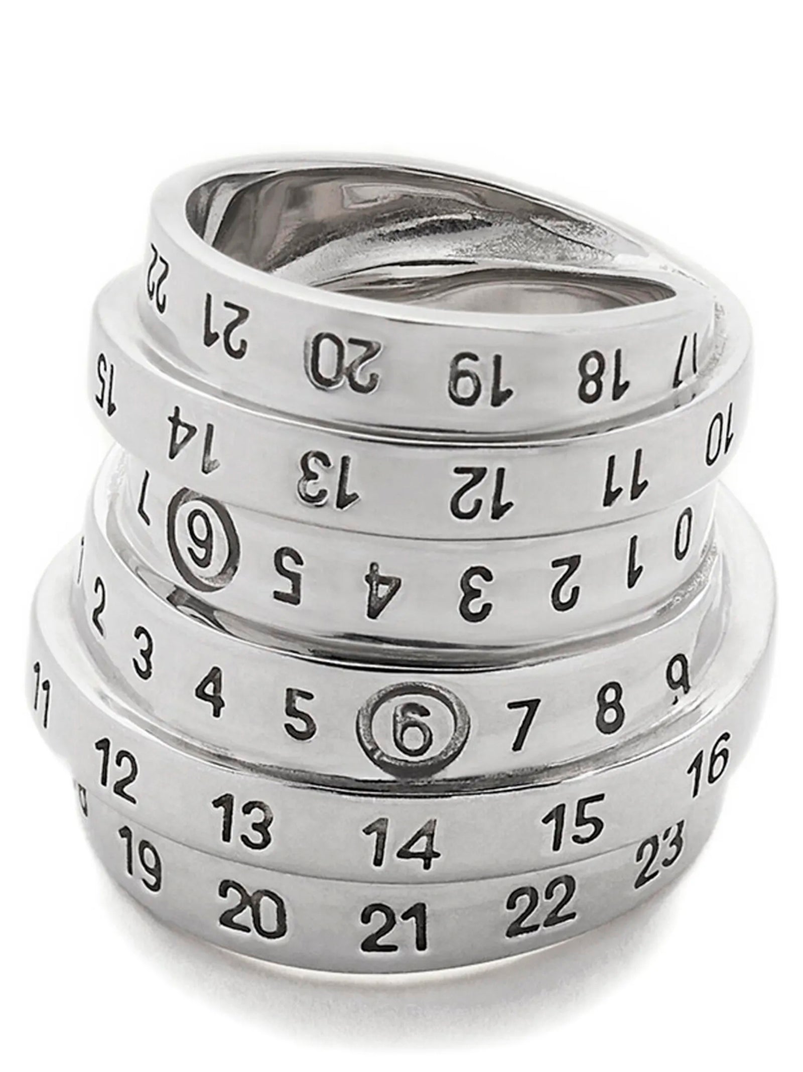 Mm6 Maison Margiela Logo Ring Jewelry Silver | Wanan Luxury