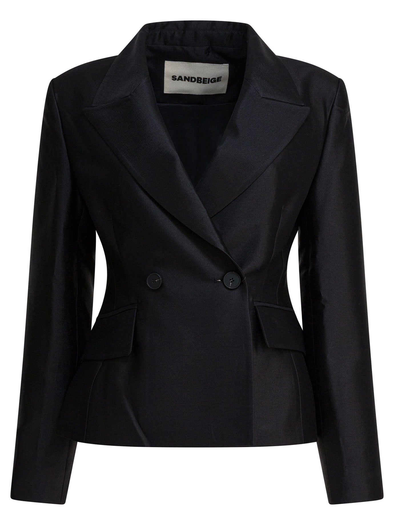 Sandbeige Jackets & Coats Jackets And Coats Black | Wanan Luxury
